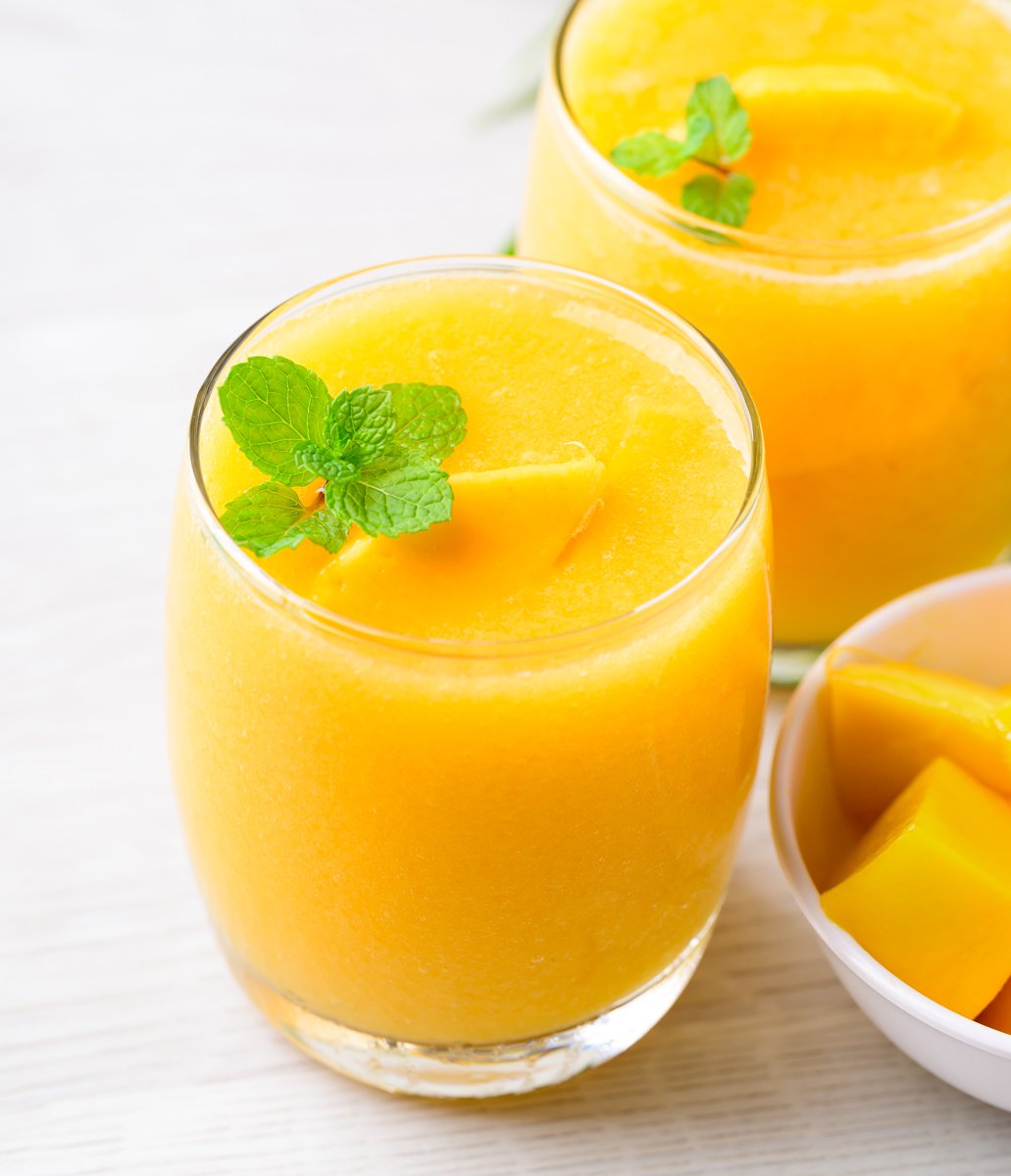 Peach Mango Smoothies - Once Upon a Chef