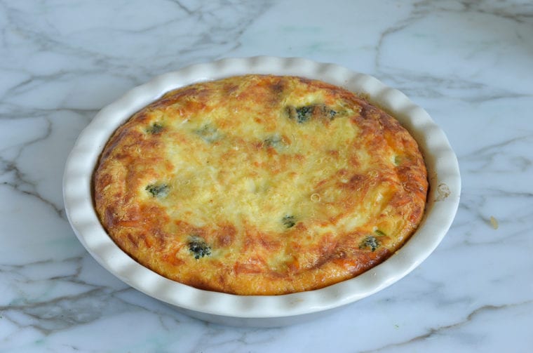 Crustless Broccoli Quiche - Once Upon a Chef