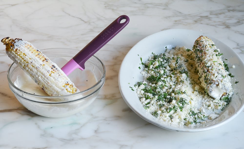 Grilled Mexican Street Corn (Elote) - Once Upon a Chef