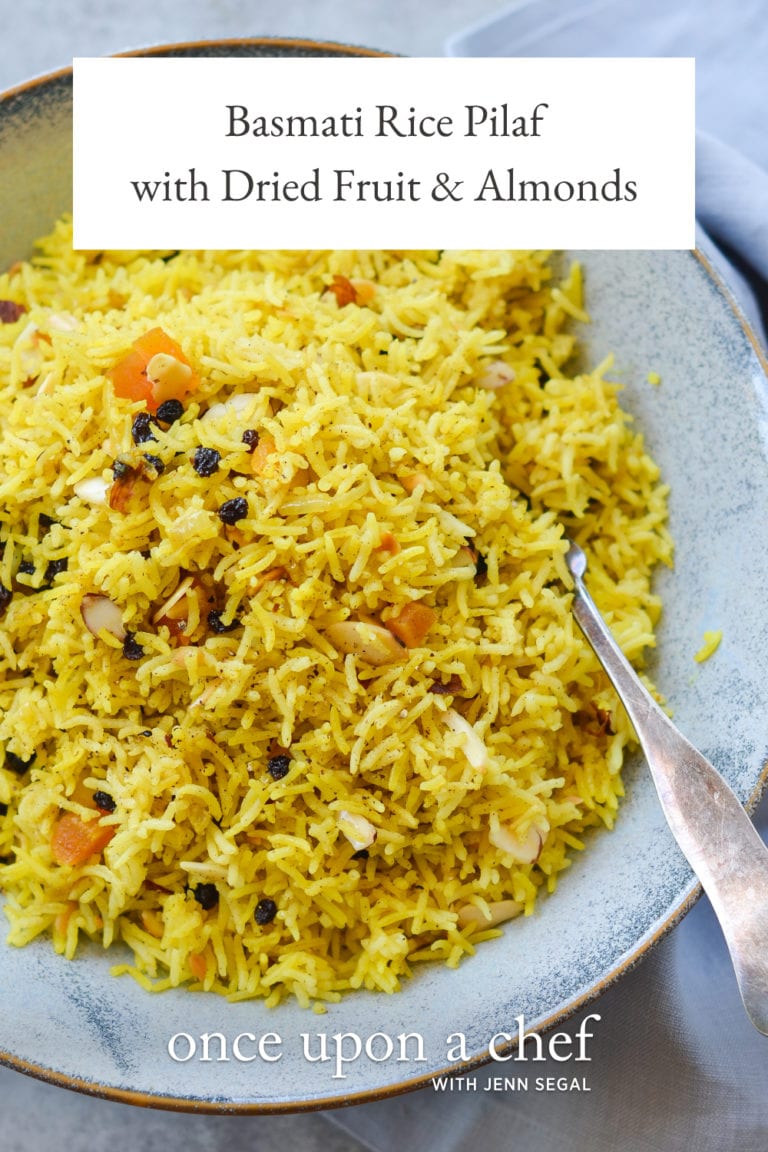 Golden Rice Pilaf with Dried Fruit and Almonds - Once Upon a Chef