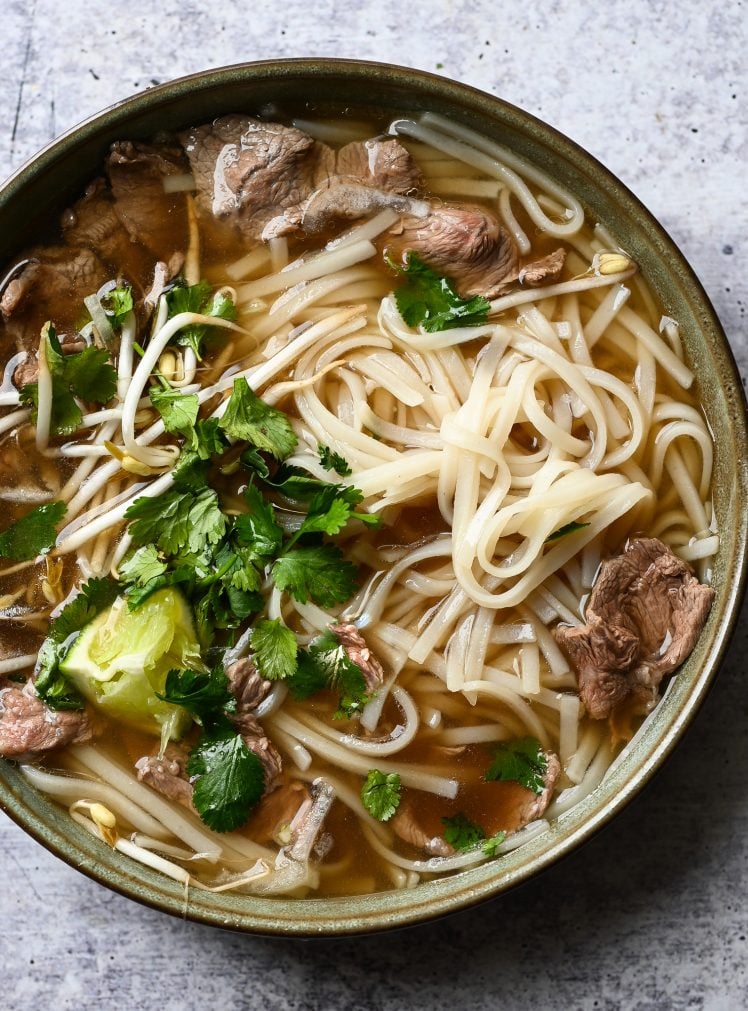 Thai Inspired Chicken And Rice Noodle Soup Once Upon A Chef