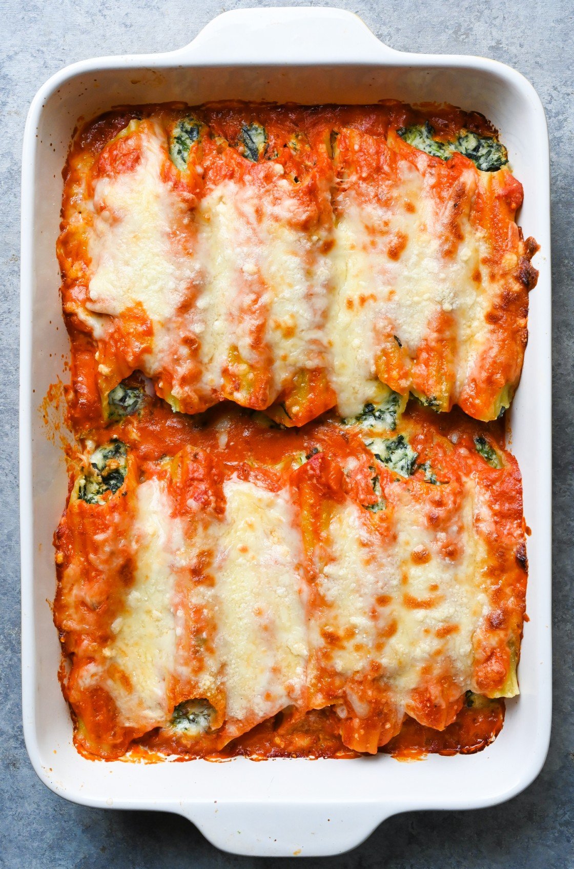 Classic Manicotti Recipe - with Spinach & Cheese