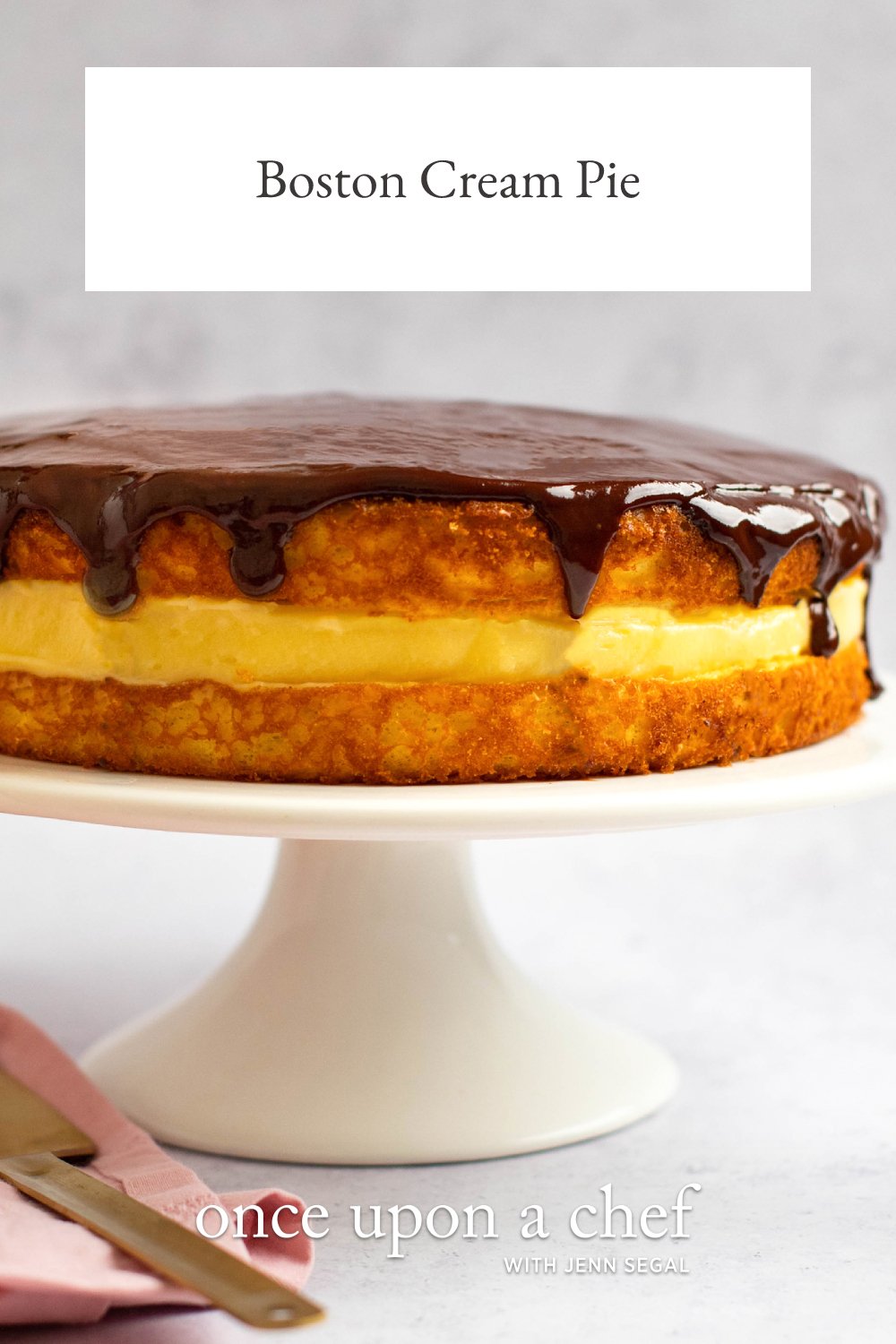 Boston Cream Pie Recipe - Once Upon a Chef