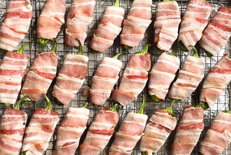Bacon-Wrapped Jalapeño Poppers - Once Upon a Chef