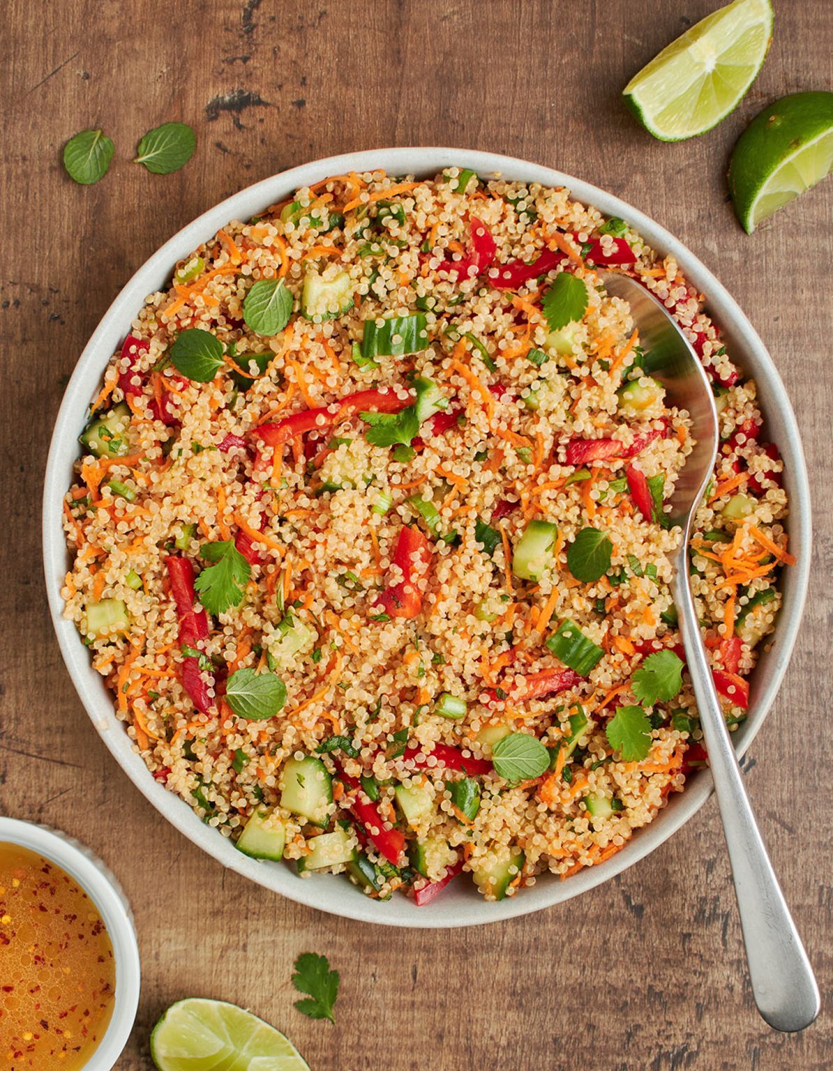 Thai Quinoa Salad with Fresh Herbs and Lime Vinaigrette - Once Upon a Chef