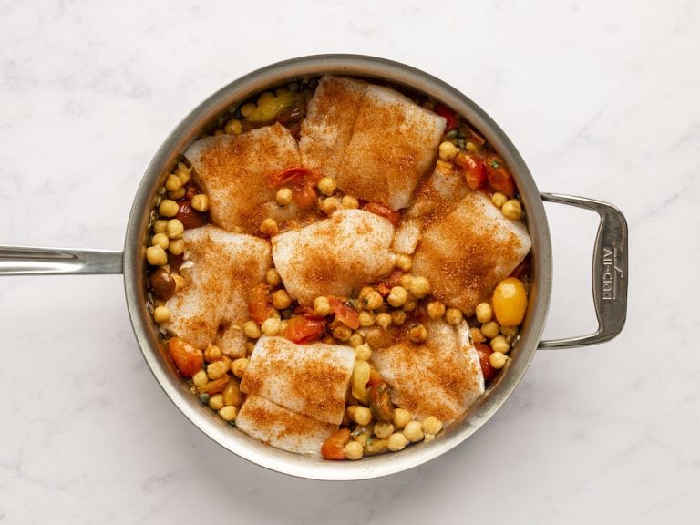 Baked Cod with Tomatoes & Chickpeas - Once Upon a Chef