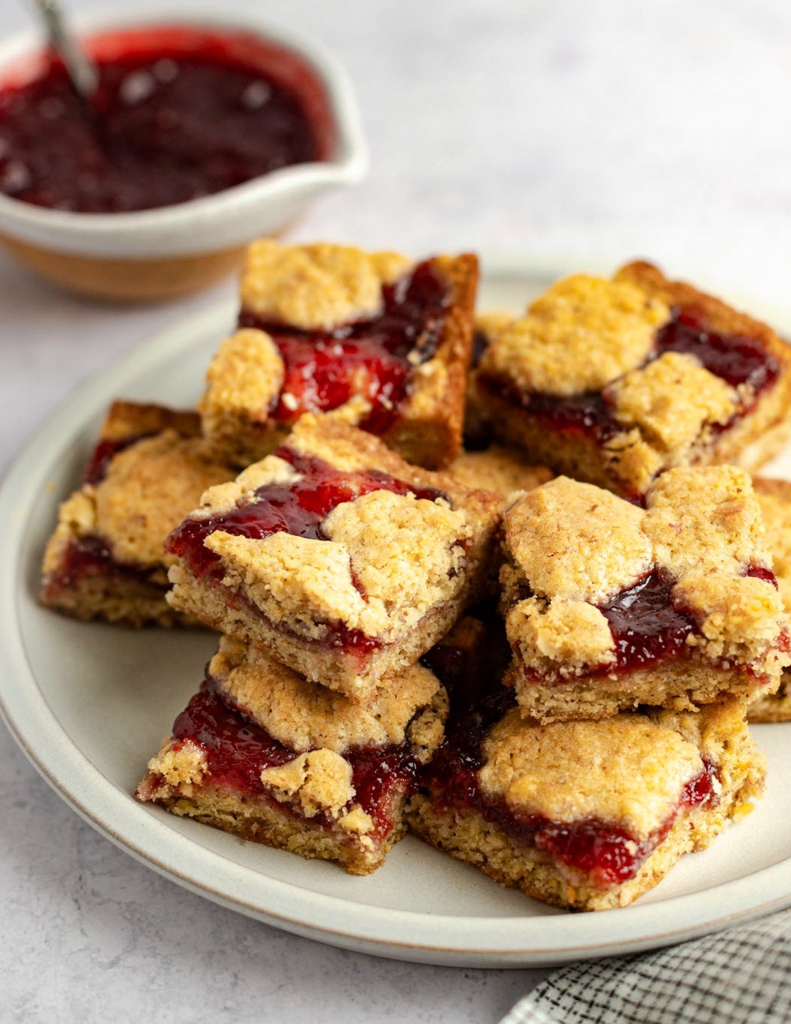 Raspberry Jam Bars - Once Upon a Chef