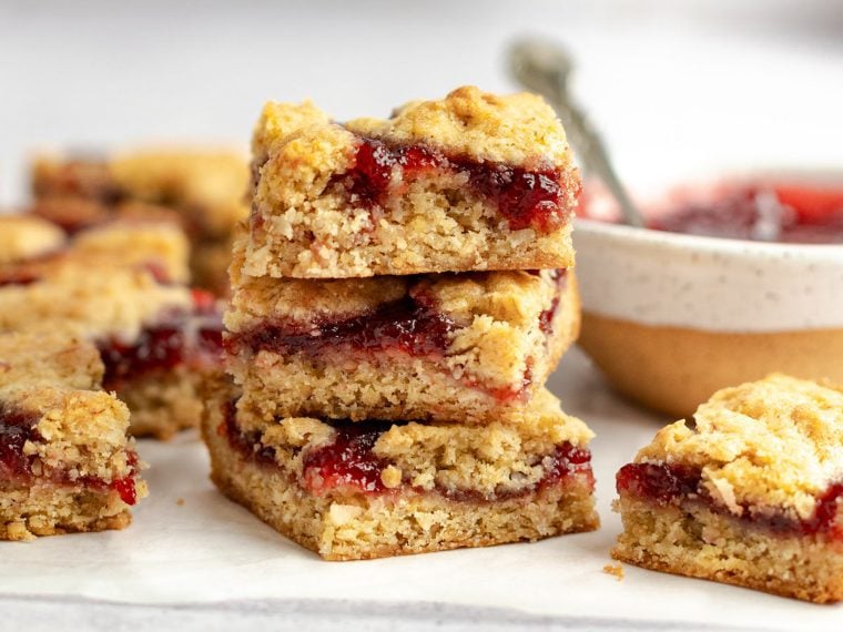 Raspberry Jam Bars - Once Upon a Chef