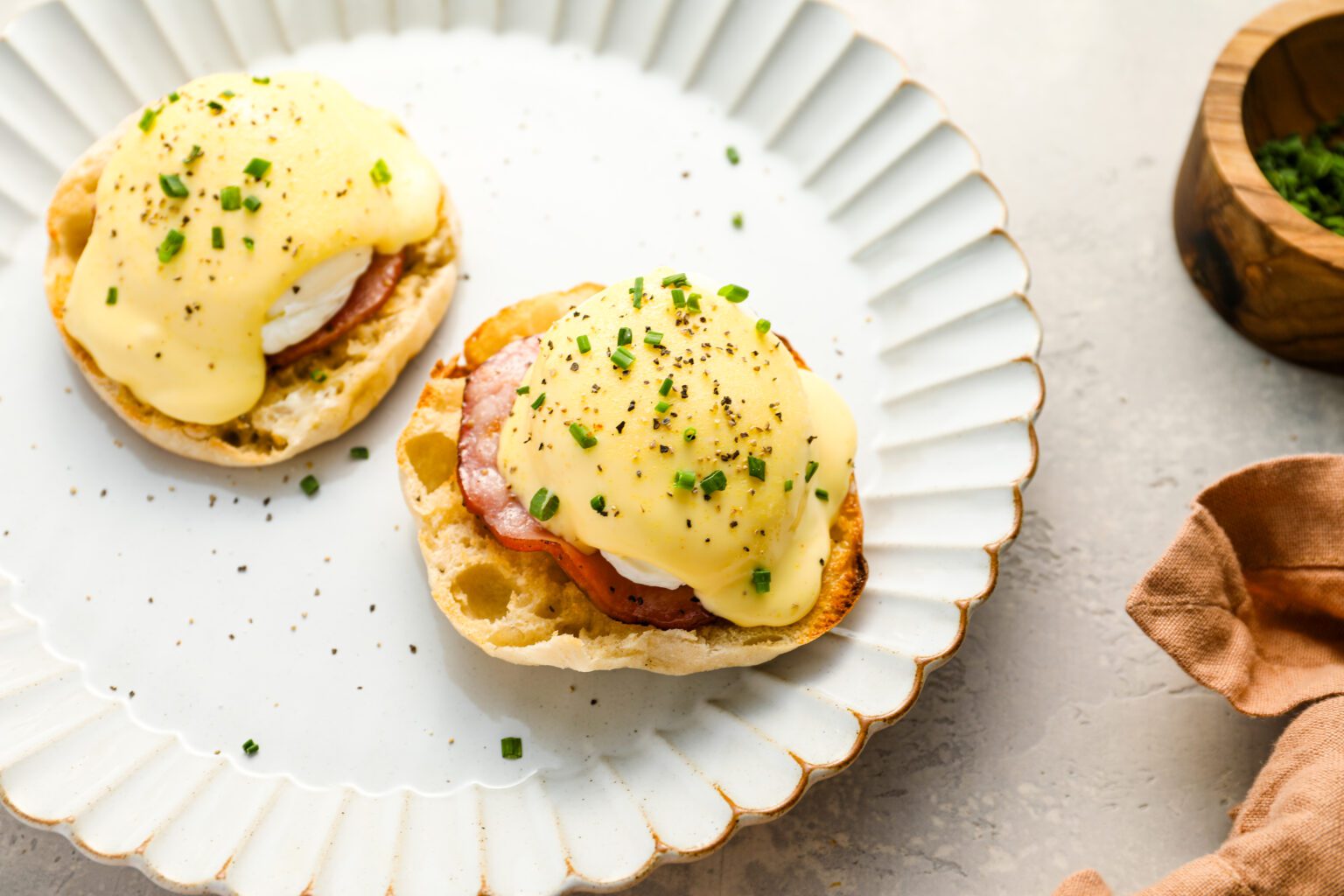 Classic Eggs Benedict with Foolproof Hollandaise - Once Upon a Chef
