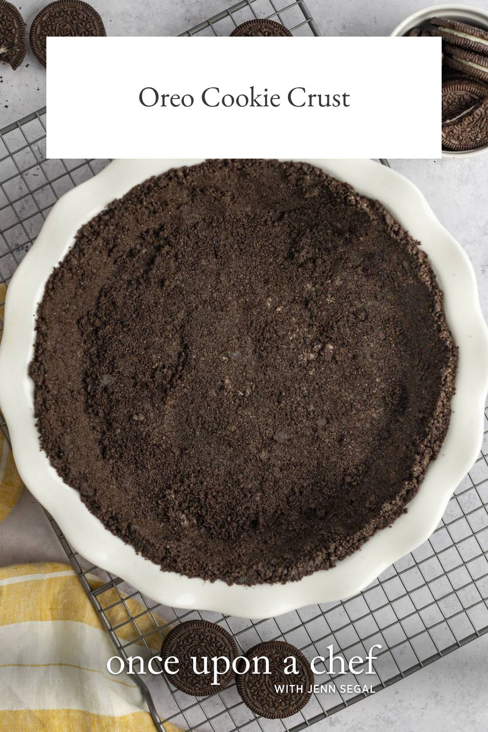 Oreo Cookie Crust - Once Upon a Chef