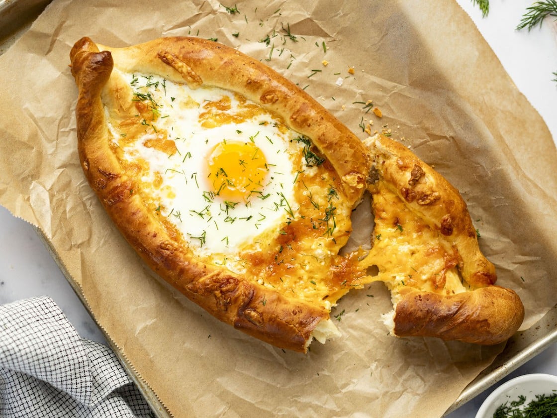Khachapuri (Georgian Cheese Bread) - Once Upon a Chef
