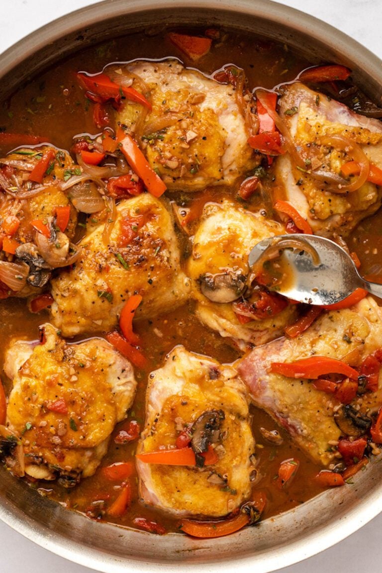 Authentic Chicken Cacciatore (Italian Hunter-Style Chicken)