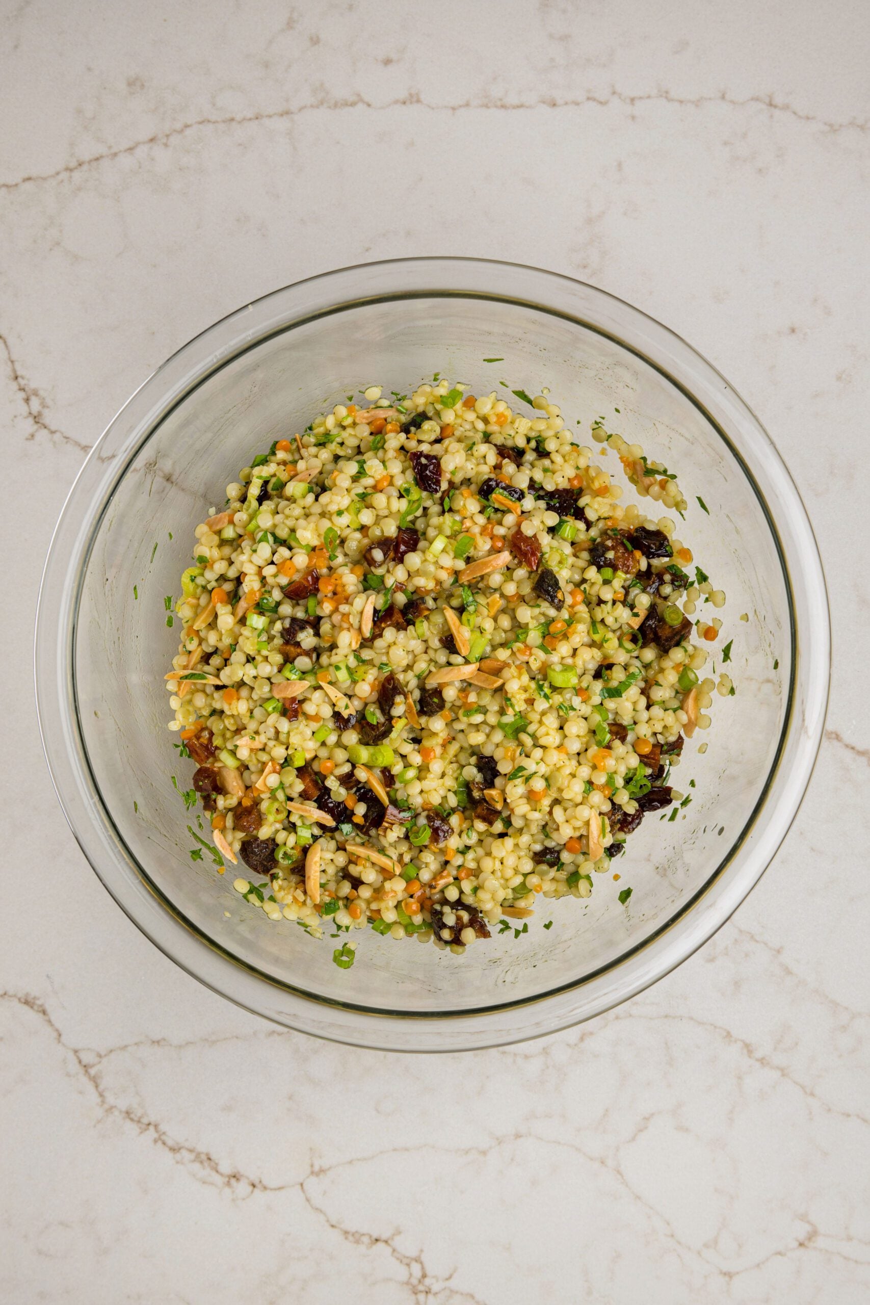 Israeli Couscous Salad with Dried Fruit