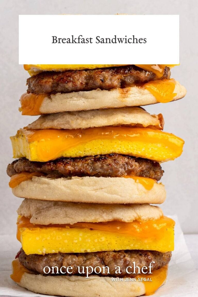 Sausage, Egg & Cheese Breakfast Sandwiches